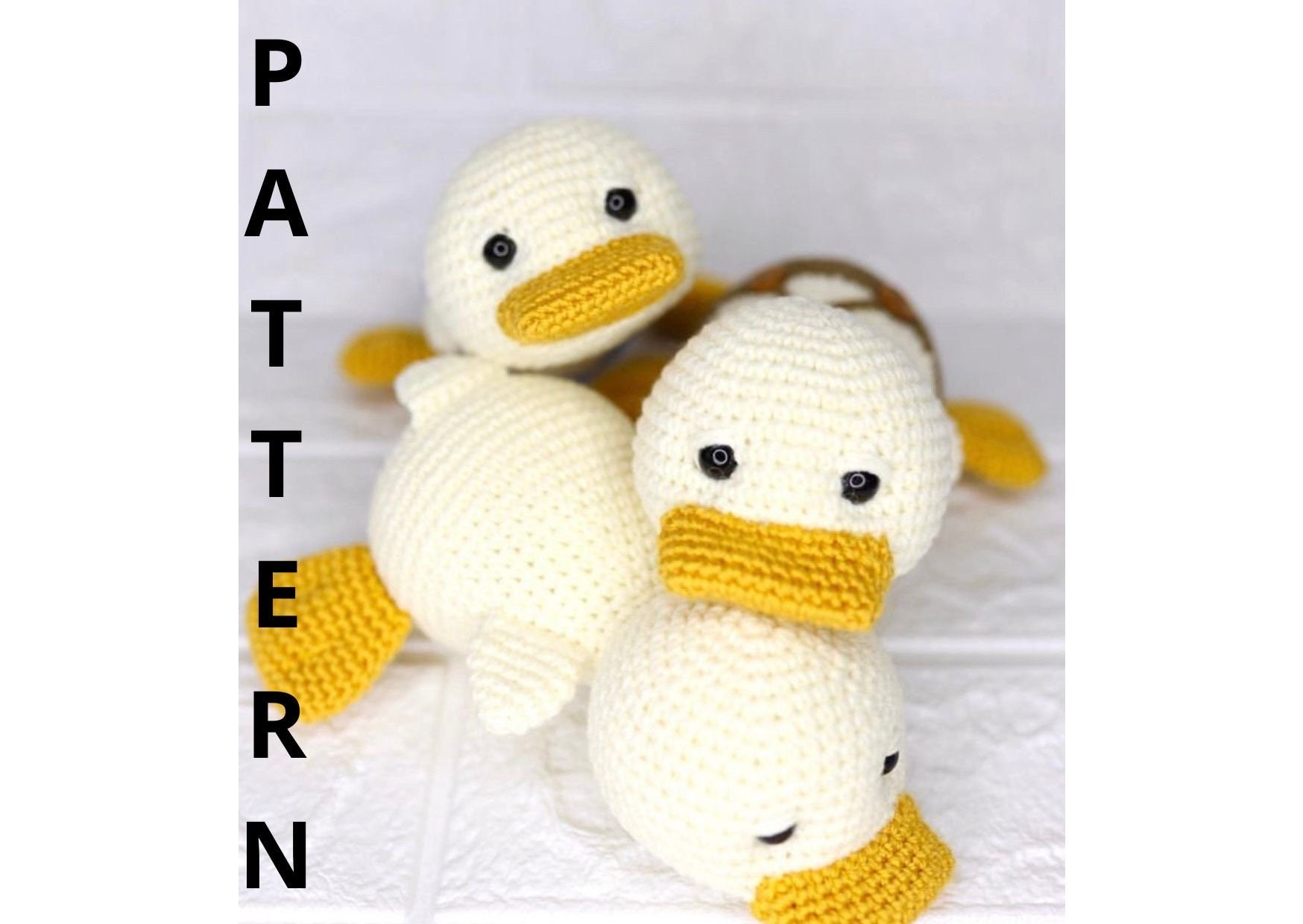 Amigurumi Duck Yellow Beak Crochet Pattern Amigurumi DIY english PDF - Etsy