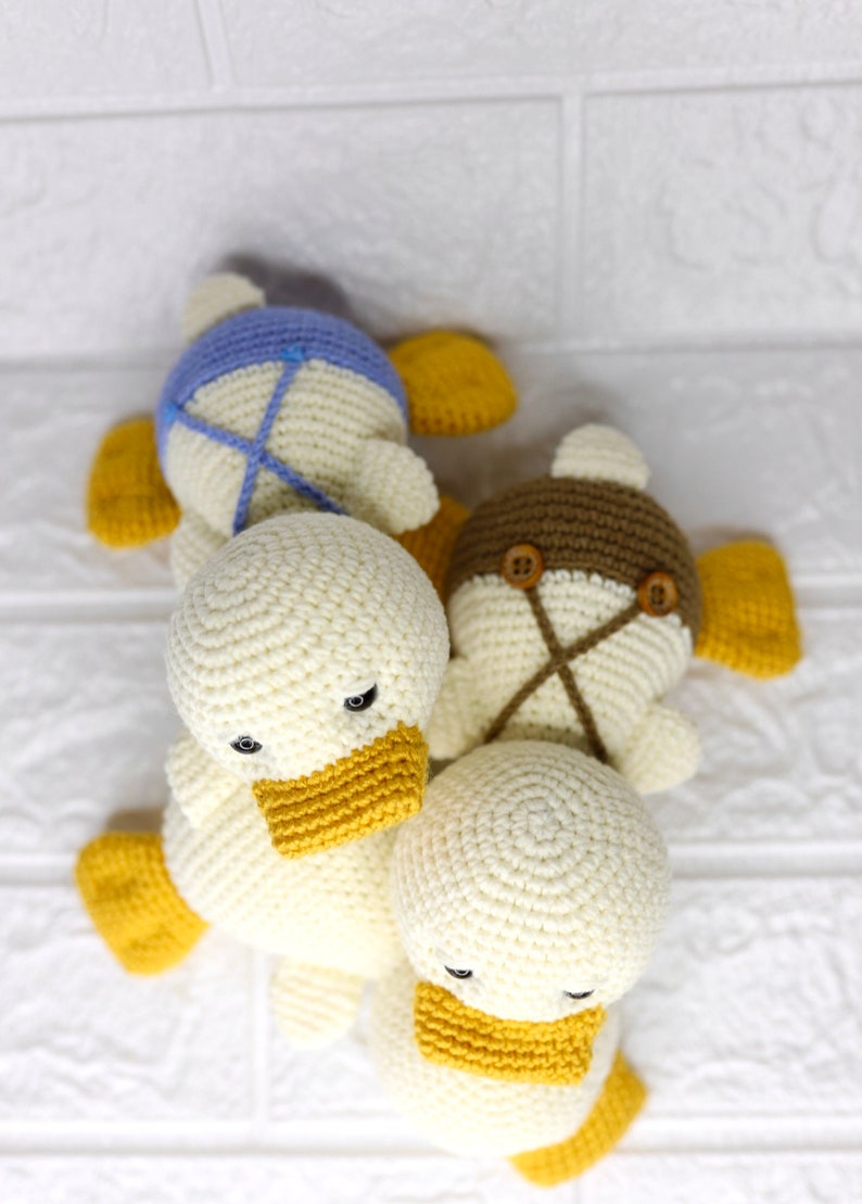 Amigurumi Duck Yellow Beak Crochet Pattern Amigurumi DIY english PDF - Etsy