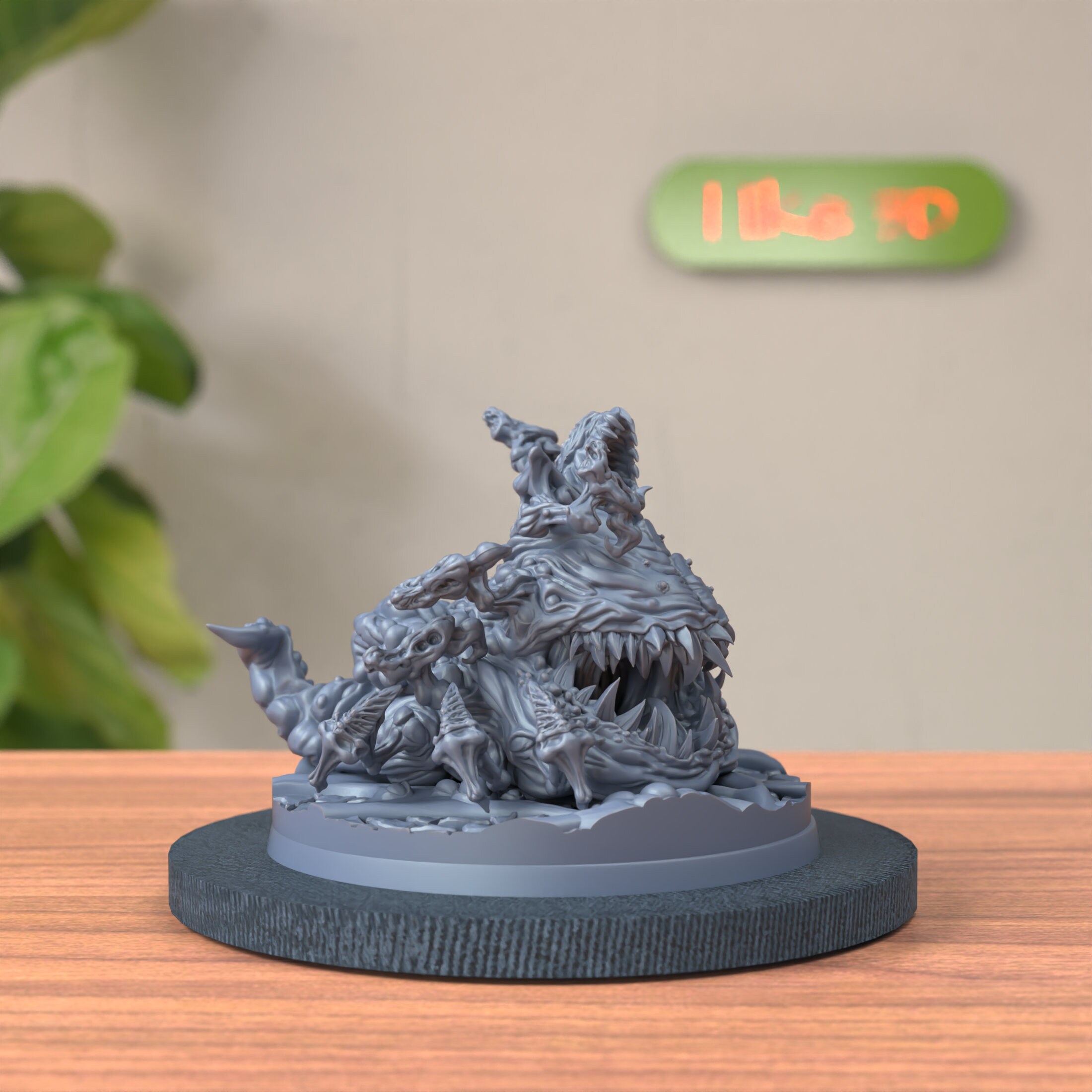 Scary Monster Daemon 3D Print Miniature Crawling Doom Shadow Lurker ...