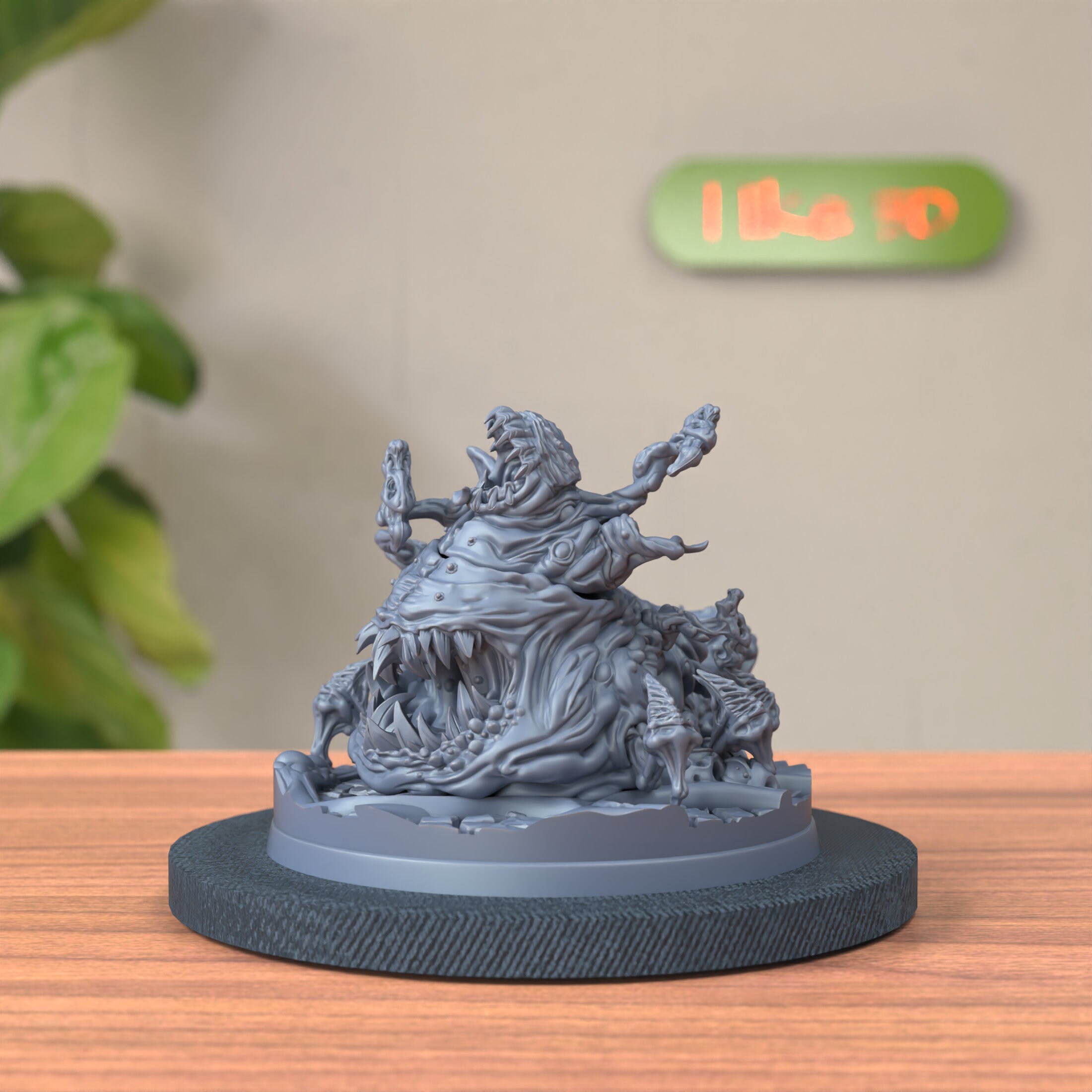 Scary Monster Daemon 3D Print Miniature, Crawling Doom Shadow Lurker ...