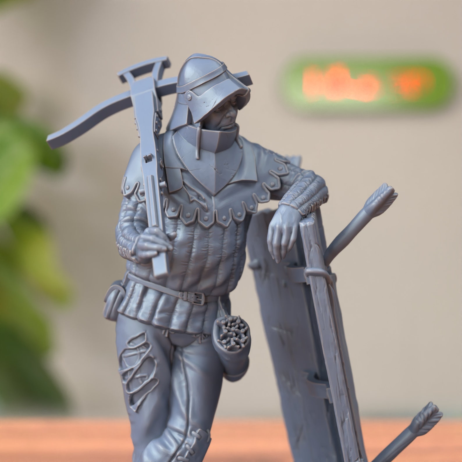 Man With Crossbow Miniature - Haldure Nehal, D&D Character Concept ...