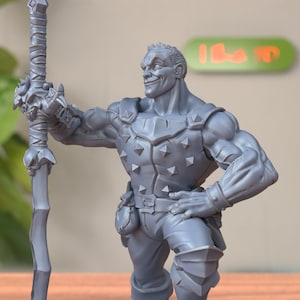 Mercenary Barbarian Hero Bane in the Tavern Miniature, D&D, Dnd ...