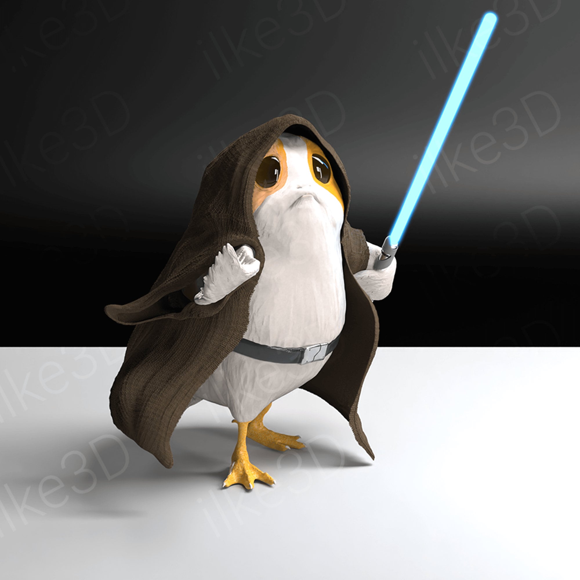 Jedi Porg Bird Star Wars 3D Printing STL Digital File - Etsy