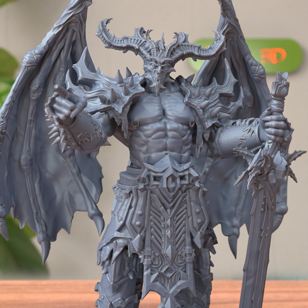 Flying Demon King With Powerful Sword and Scary Wings Dungeons ...