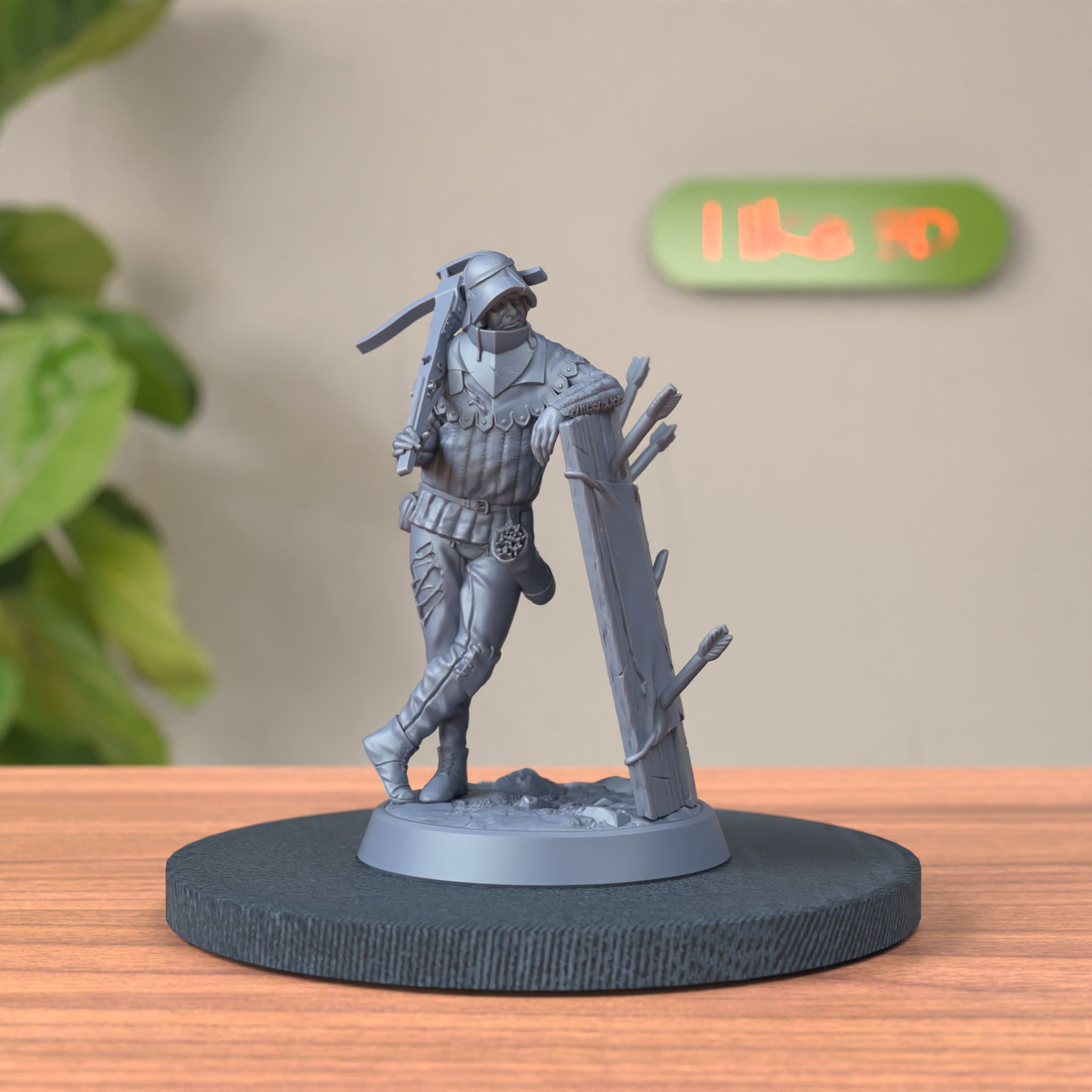 Man With Crossbow Miniature - Haldure Nehal, D&D Character Concept ...