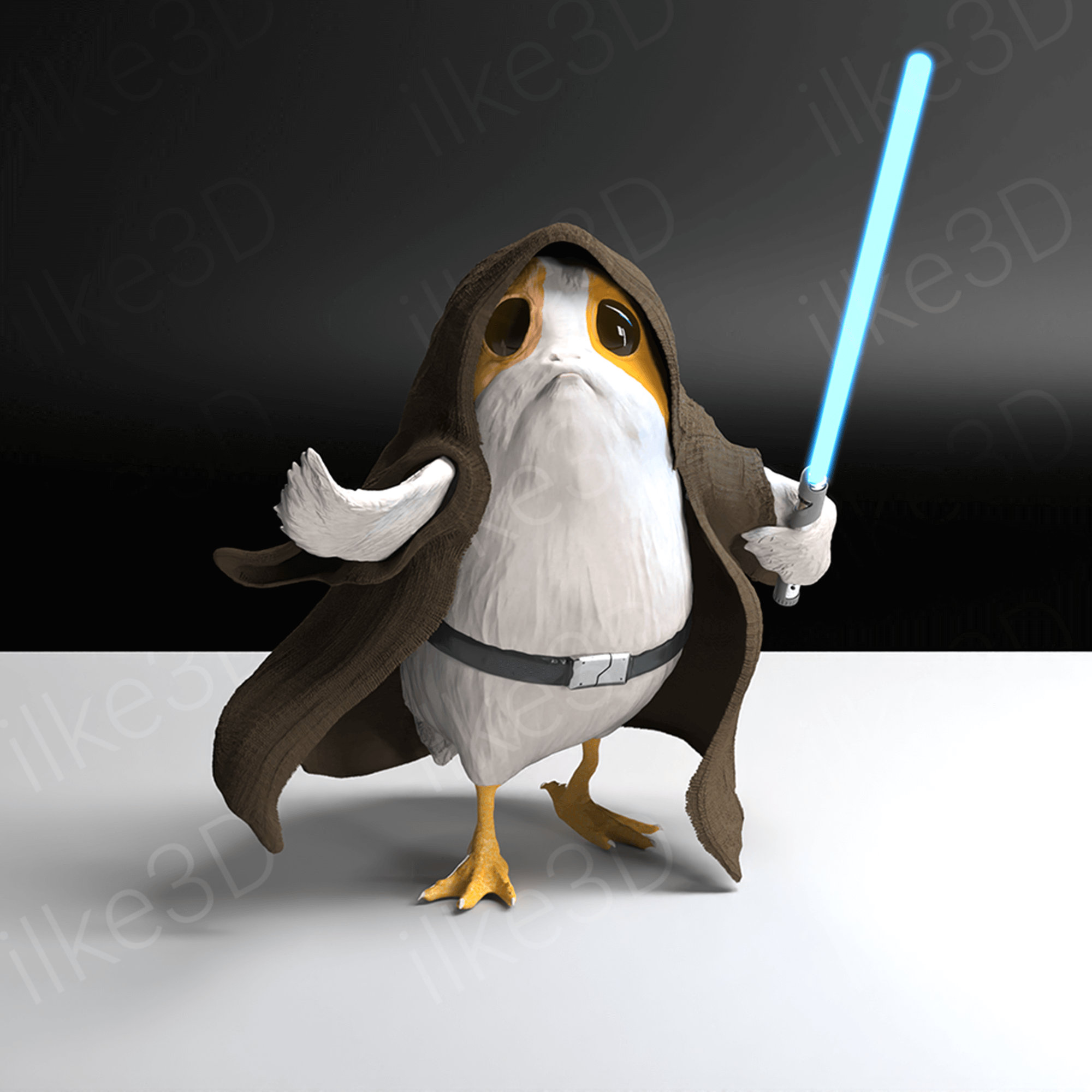 Jedi Porg Bird Star Wars 3D Printing STL Digital File - Etsy