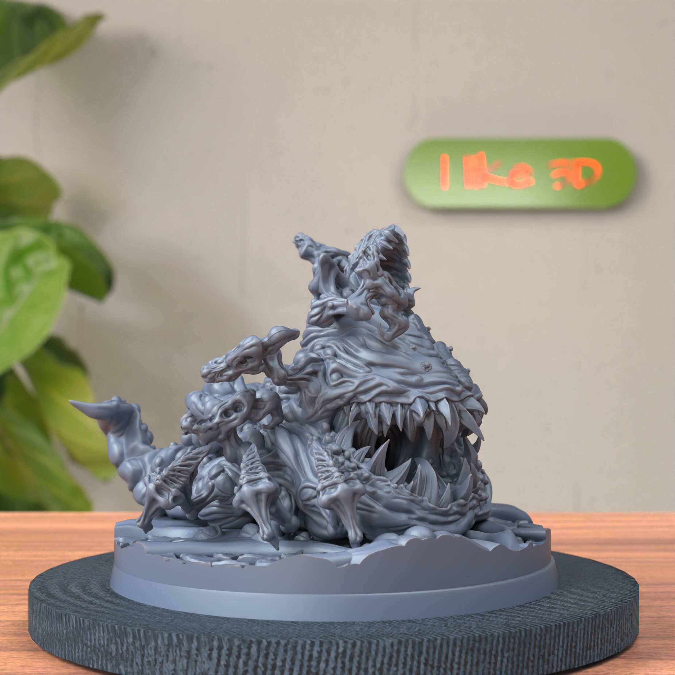 Scary Monster Daemon 3D Print Miniature Crawling Doom Shadow Lurker ...