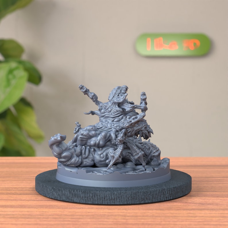 Scary Monster Daemon 3D Print Miniature, Crawling Doom Shadow Lurker ...