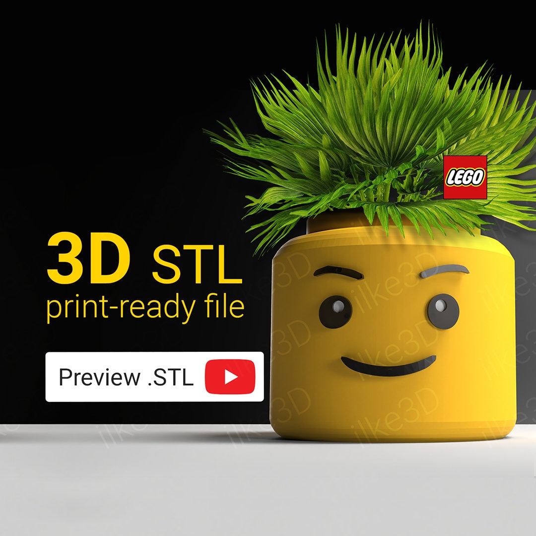 Indoor Flower Pot Planter Lego 3D STL - Etsy