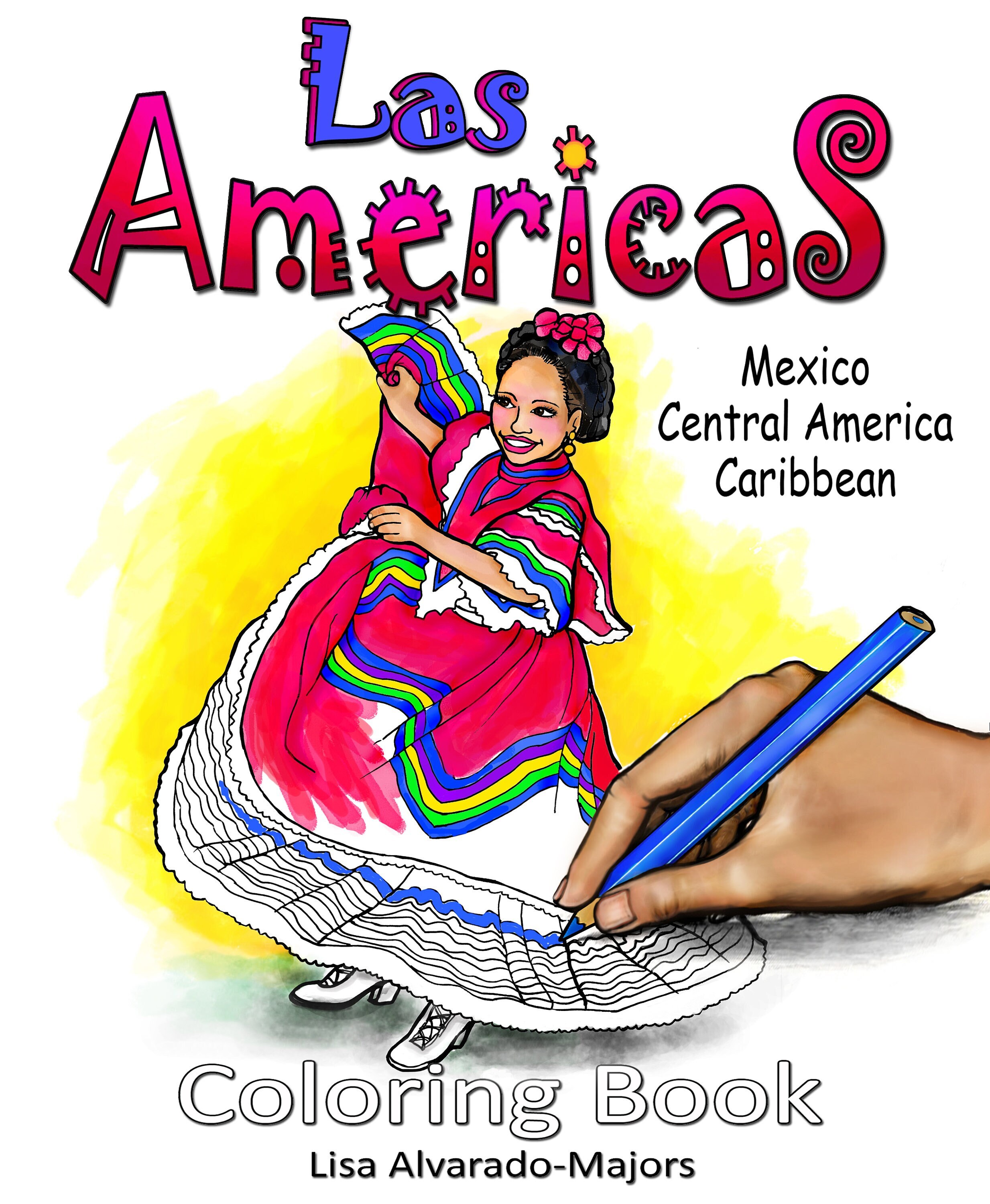 Las Americas Mexico Caribbean Central America Coloring Book - Etsy