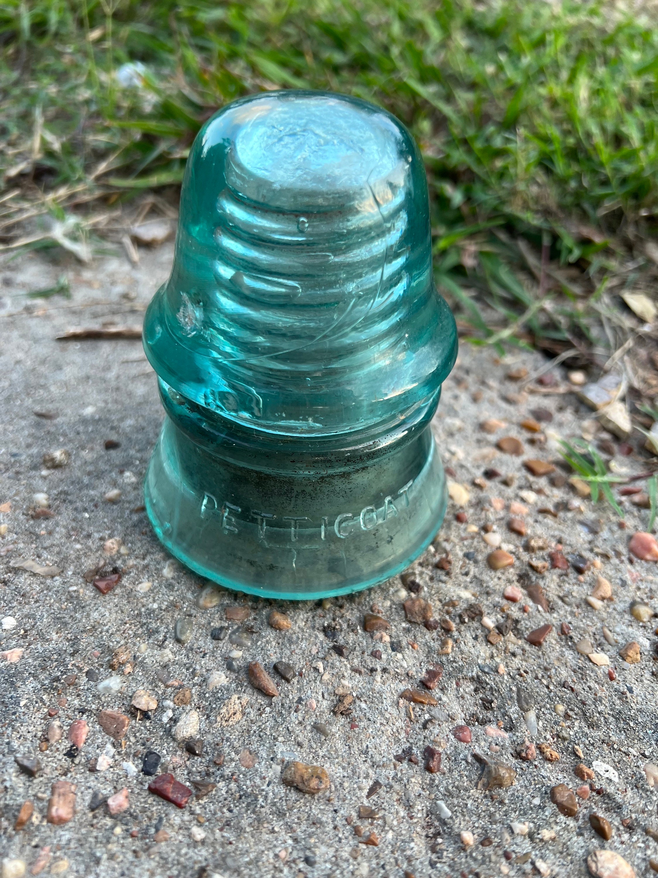 Vintage 1910s Hemingray 40 Aqua Glass Electrical Insulator 1910-1930 ...