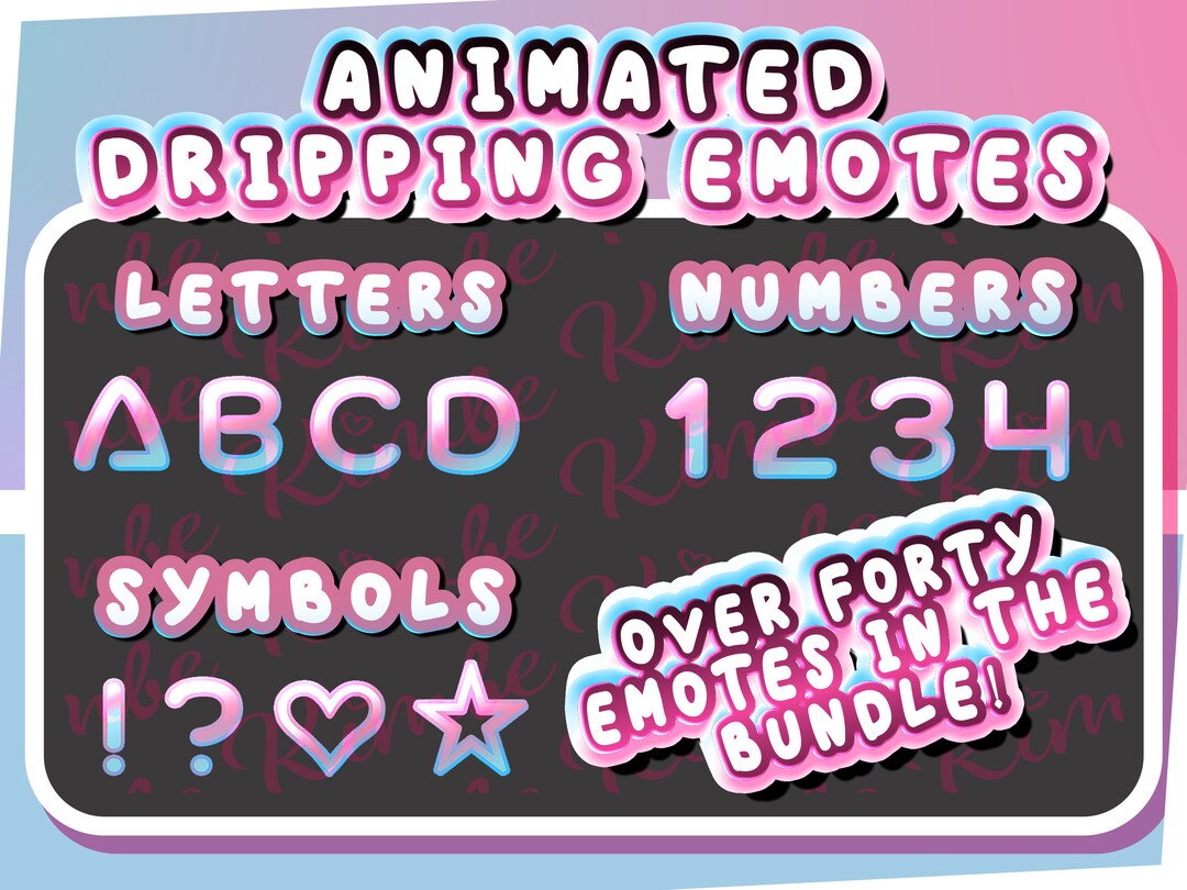 ౨ৎ ANIMATED EMOTE PACK ︰ 48 Letters, Numbers, Symbols Pack for Discord ...