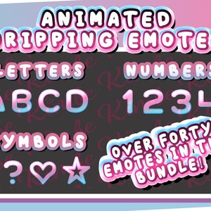 ౨ৎ ANIMATED EMOTE PACK ︰ 48 Letters, Numbers, Symbols Pack for Discord ...
