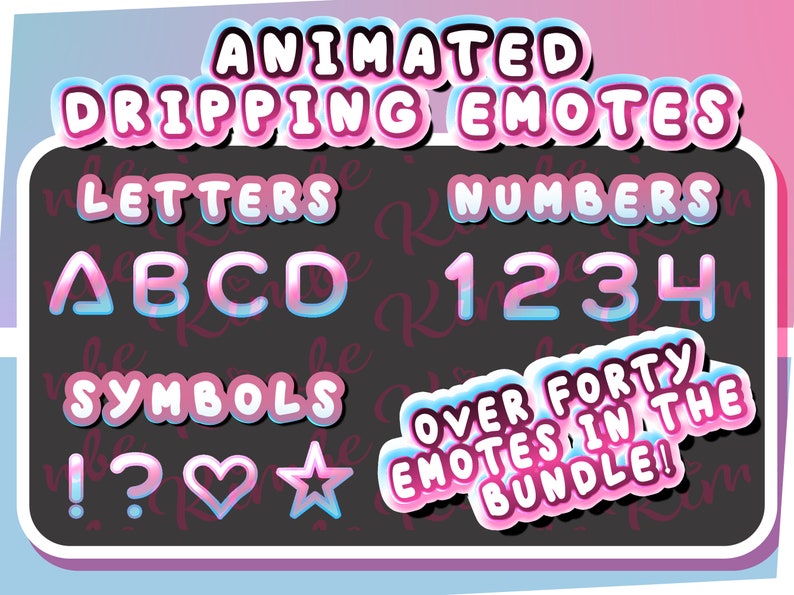౨ৎ ANIMATED EMOTE PACK ︰ 48 Letters, Numbers, Symbols Pack for Discord ...