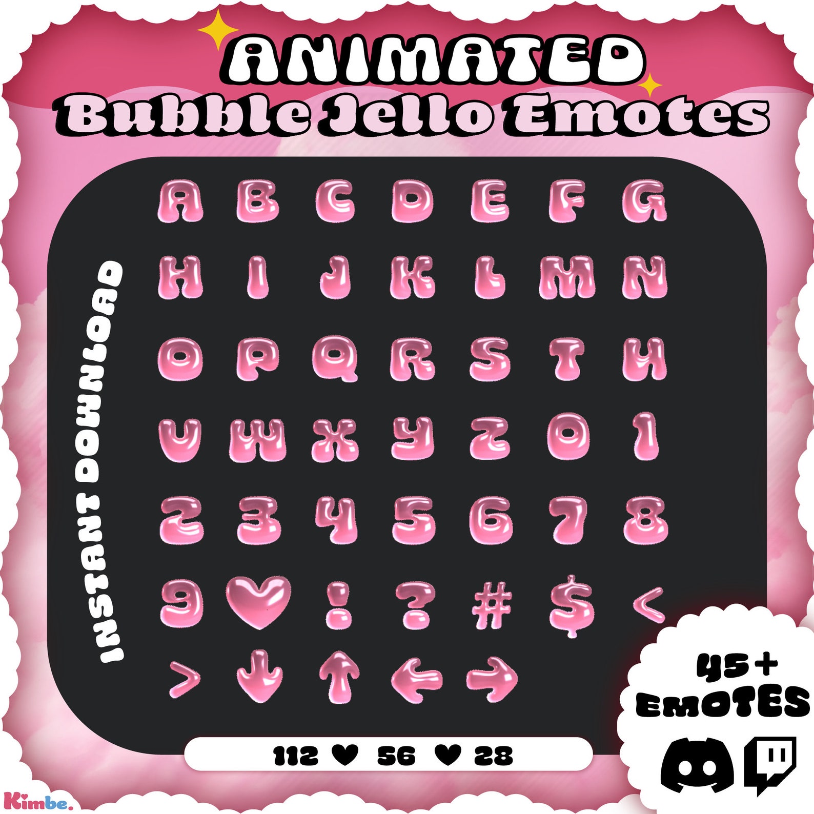 ANIMATED EMOTE PACK ︰ 45+ Letters, Numbers, Symbols Pack for Discord ...