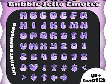 STATIC EMOTE PACK ︰ 45+ Letters, Numbers, Symbols Pack for Discord ...
