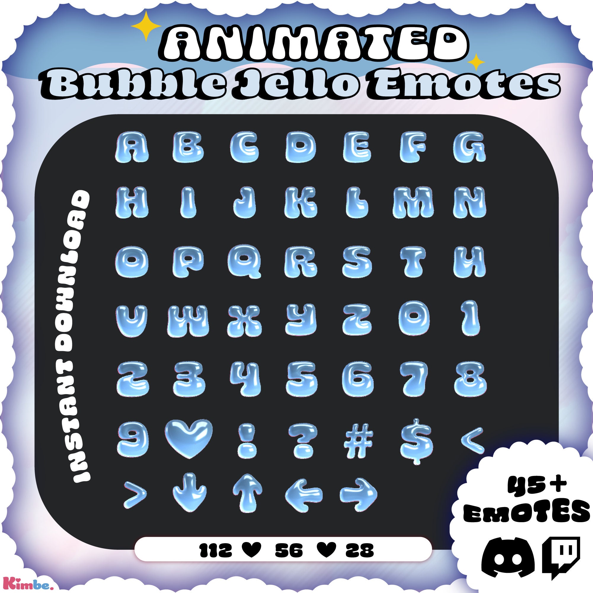 ANIMATED EMOTE PACK ︰ 45+ Letters, Numbers, Symbols Pack for Discord ...