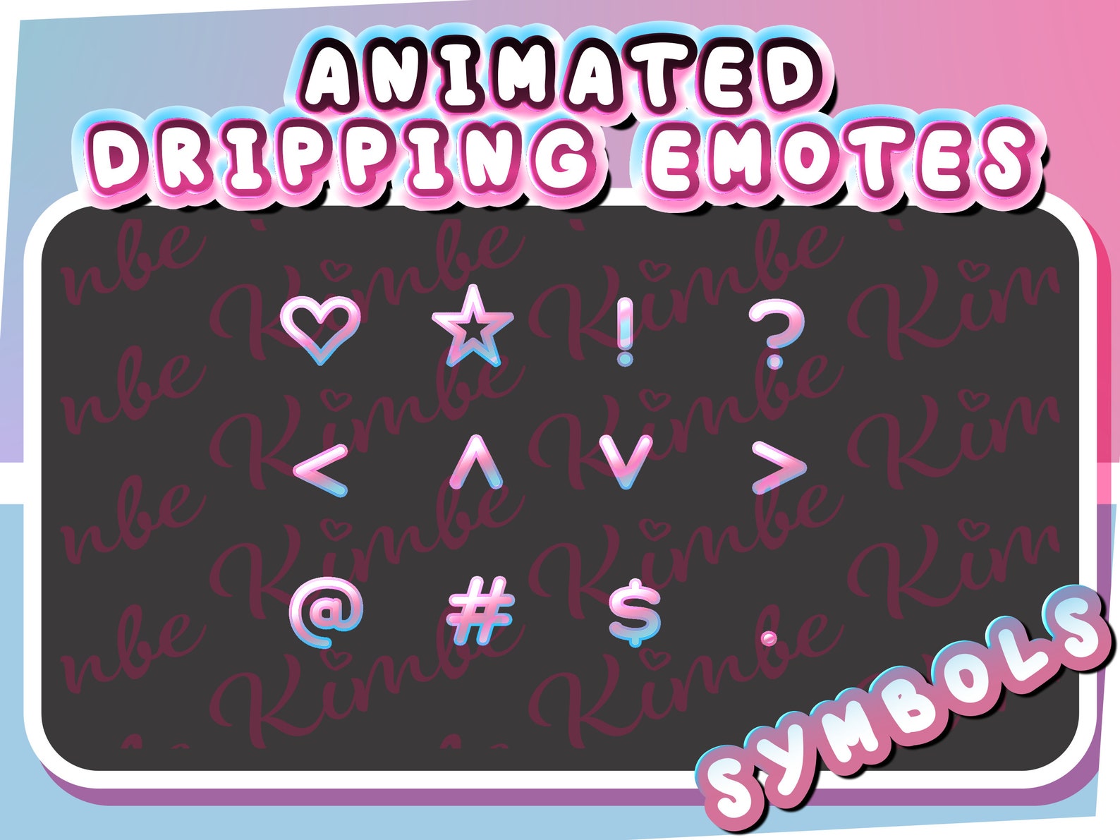 ౨ৎ ANIMATED EMOTE PACK ︰ 48 Letters, Numbers, Symbols Pack for Discord ...