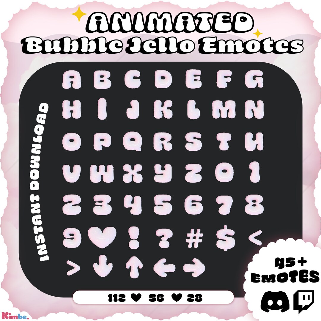 ANIMATED EMOTE PACK ︰ 45+ Letters, Numbers, Symbols Pack for Discord ...