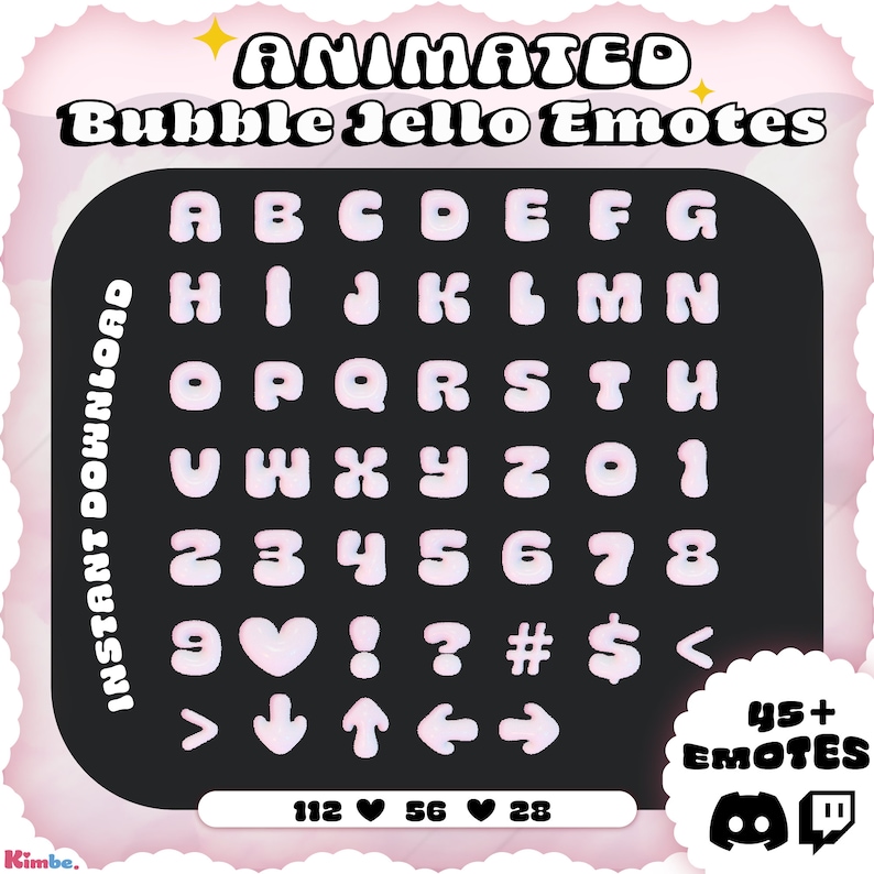 ANIMATED EMOTE PACK ︰ 45+ Letters, Numbers, Symbols Pack for Discord ...