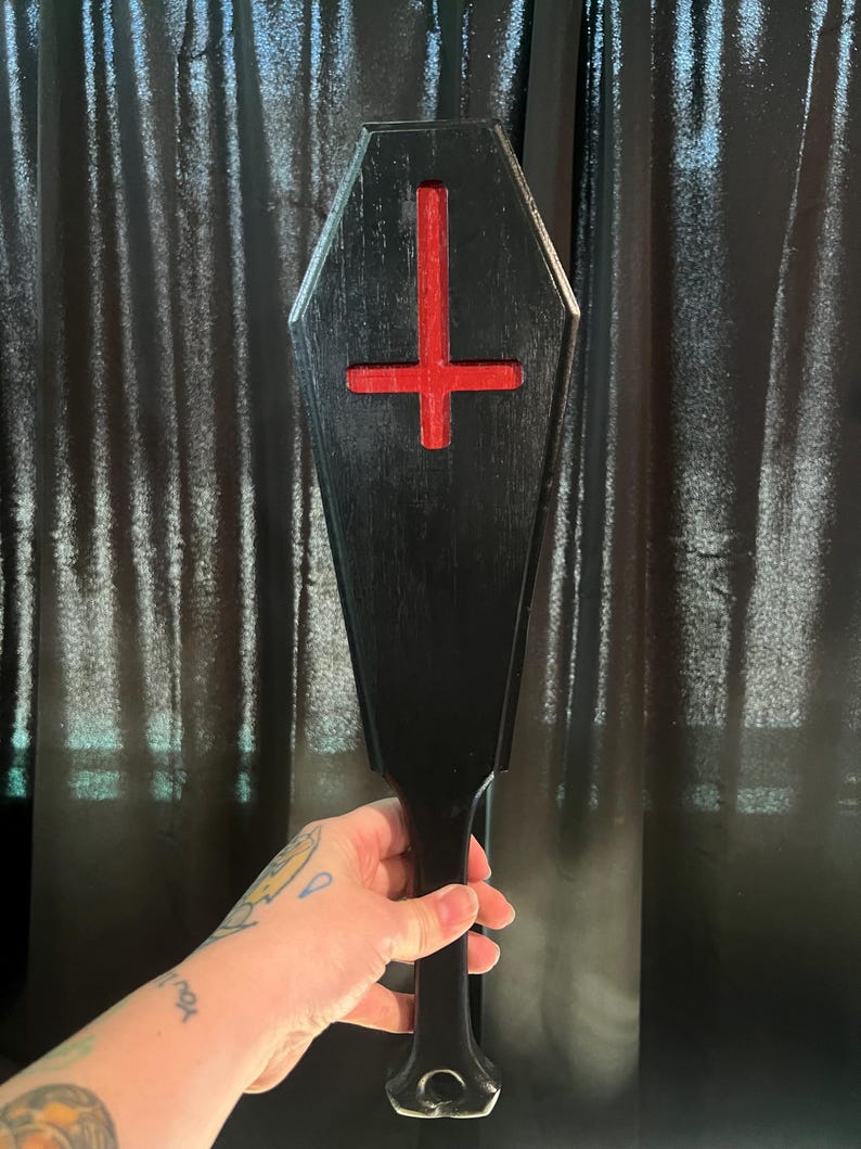 Red Cross Coffin Paddle - Etsy
