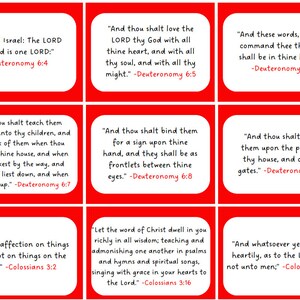 Scripture Memory Cards Kids Ages 5+. 61 Bible Verse Cards & Bible ...