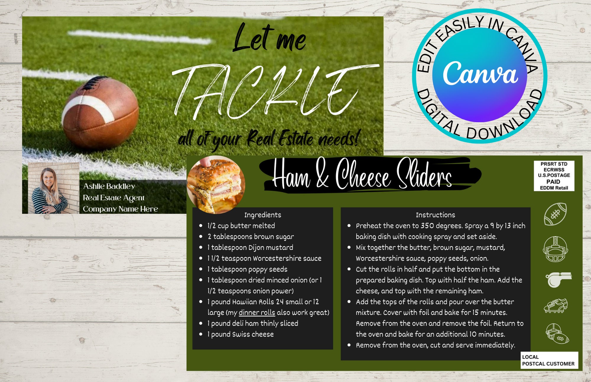 Real Estate Postcard, Template, Neighbor, Realtor Marketing, Realtor ...