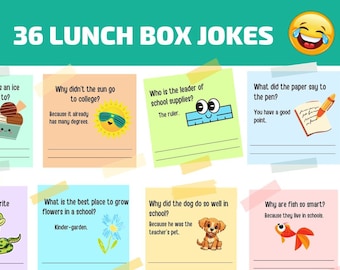 Lunchbox Jokes Printable, Lunch Box Notes, Puns for Kids, Lunchbox ...