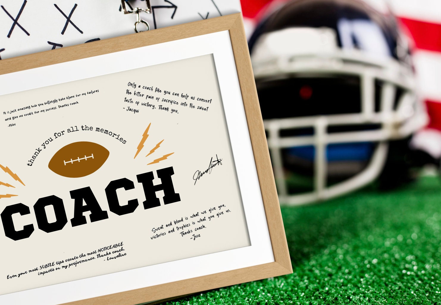 Football Coach Coach Gift Idea Gift for Coach Best Coach Sports Kids ...