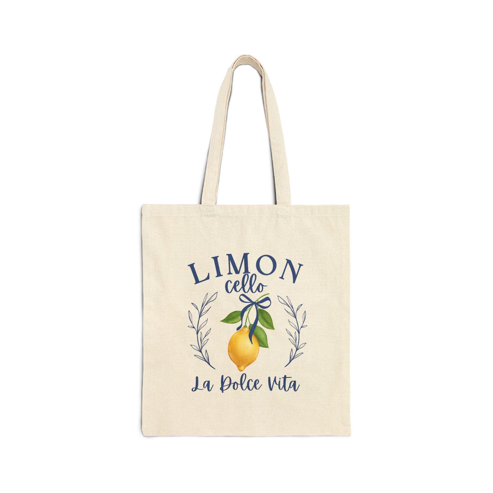 Limoncello Canvas Bag, Italian Coquette Tote, La Dolce Vita Gift ...