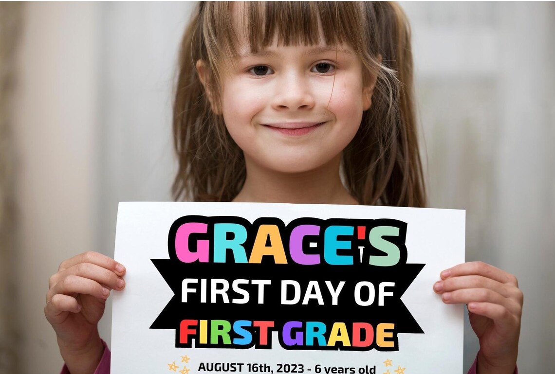 Printable First Day of School Last Day School Printable First Day of ...