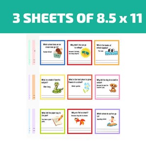 Lunchbox Jokes Printable, Lunch Box Notes, Jokes for Kids, Lunchbox ...