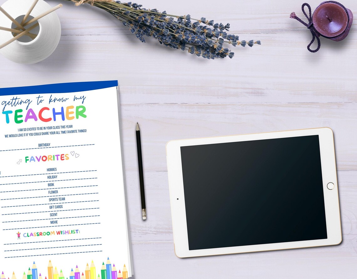 All About My Teacher, Getting to Know My Teacher, Meet the Teacher ...