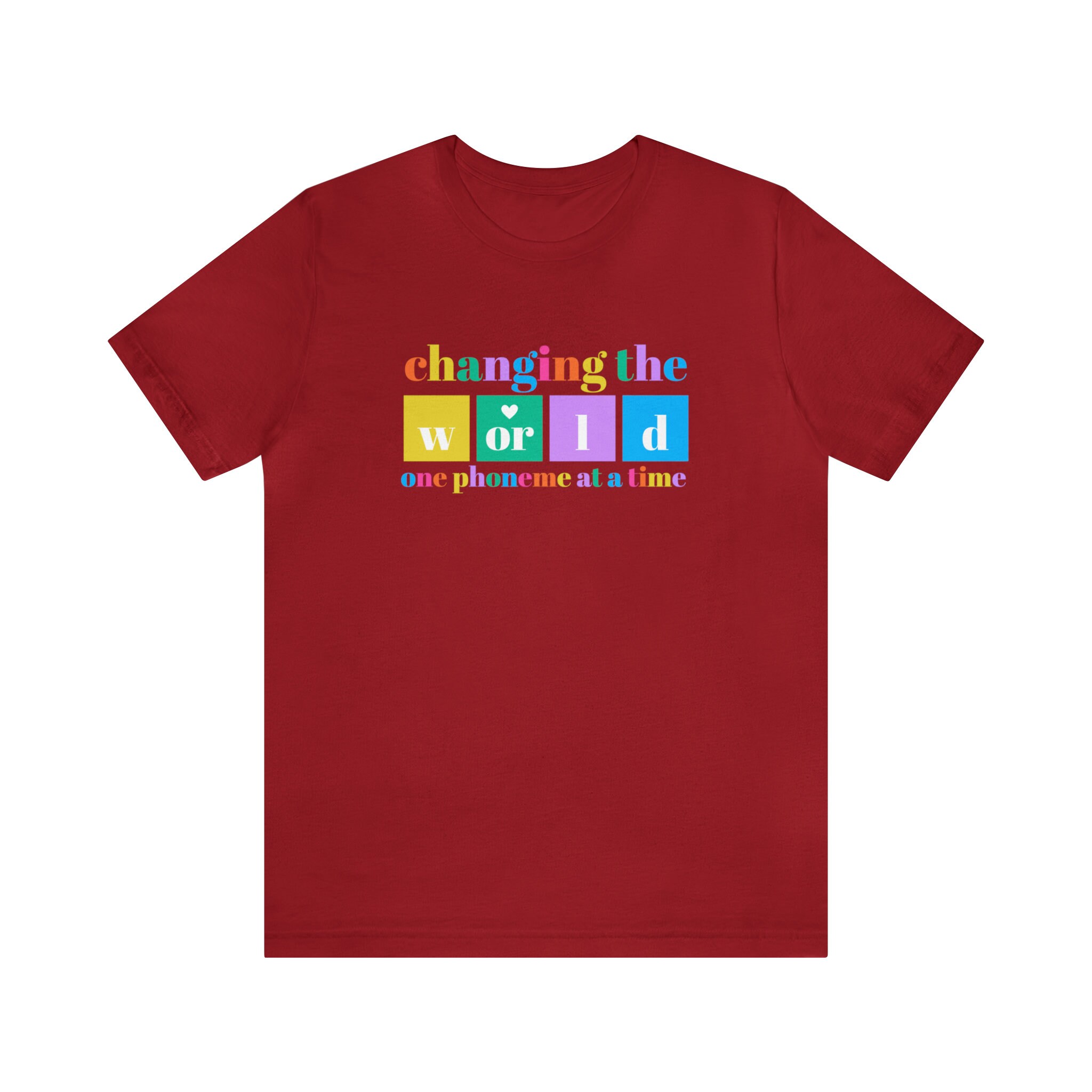 Changing the World One Phoneme at A Time Shirt Dyslexia Teacher Shirt ...