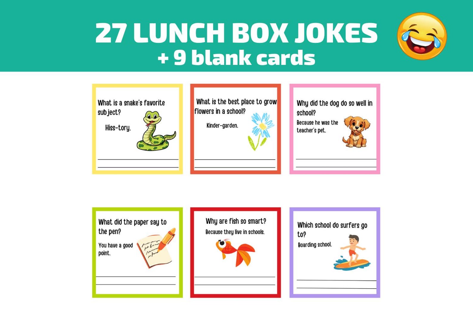 Lunchbox Jokes Printable, Lunch Box Notes, Jokes for Kids, Lunchbox ...