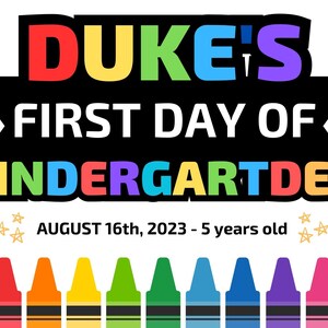 Printable First Day of School Last Day School Printable First Day of ...