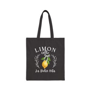 Limoncello Canvas Bag, Italian Coquette Tote, La Dolce Vita Gift ...