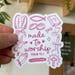 Coquette Christian Sticker, Waterproof Sticker for Bible, Jesus Sticker ...