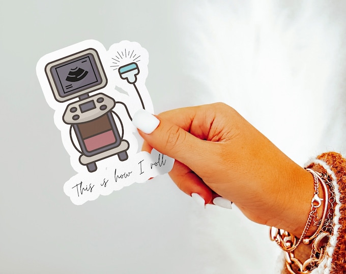 Ultrasound Tech Sticker for Sonographer, Sonography Student Sticker for ...
