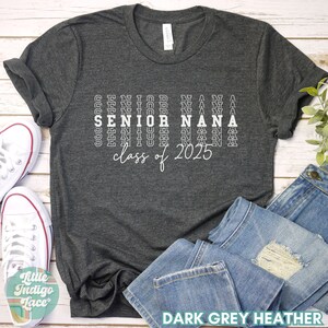 2025 Senior Nana Shirt Guitar Proud Grandma 2025 T-shirt Proud Nana of ...