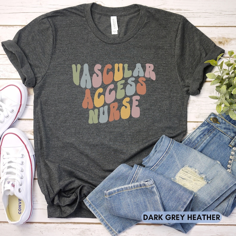Vascular Nurse Shirt Infusion Nurse Shirt Groovy IV Infusion Nurse T ...
