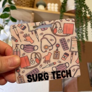 SPD Tech Badge Buddy PEDS Nurse Badge Gift for Medsurg Rn Custom NICU ...