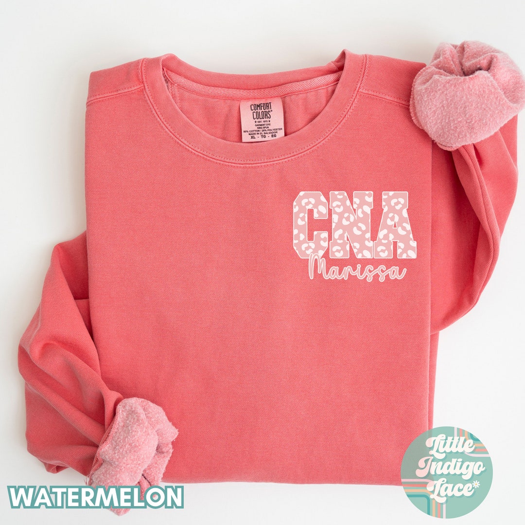 Personalized CNA Sweatshirt, Gift for CNA, Certified Nursing Assistant ...