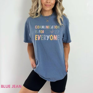 Communication is for Everyone Shirt, Speech Pathology Tshirt, Colorful ...