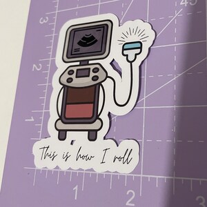 Ultrasound Tech Sticker for Sonographer, Sonography Student Sticker for ...