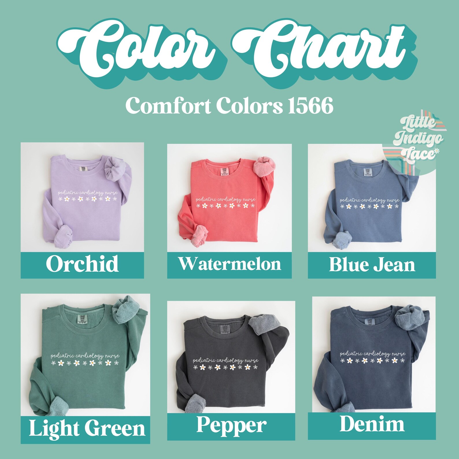 Pediatric Cardiology Nurse Comfort Colors Sweatshirt PCICU Nurse ...