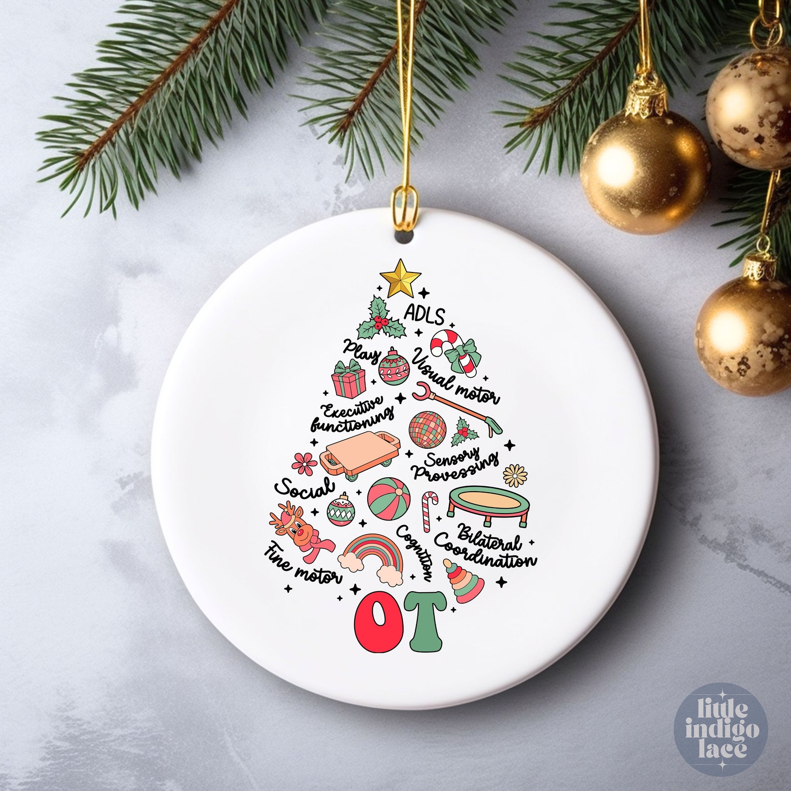 Occupational Therapist Christmas Ornament, Occupational Therapy Student ...