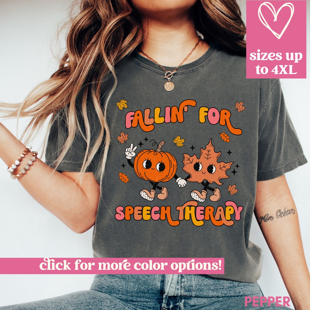 SLP Fall Shirt, Falling for Speech Therapy, Speech Language Pathologist ...
