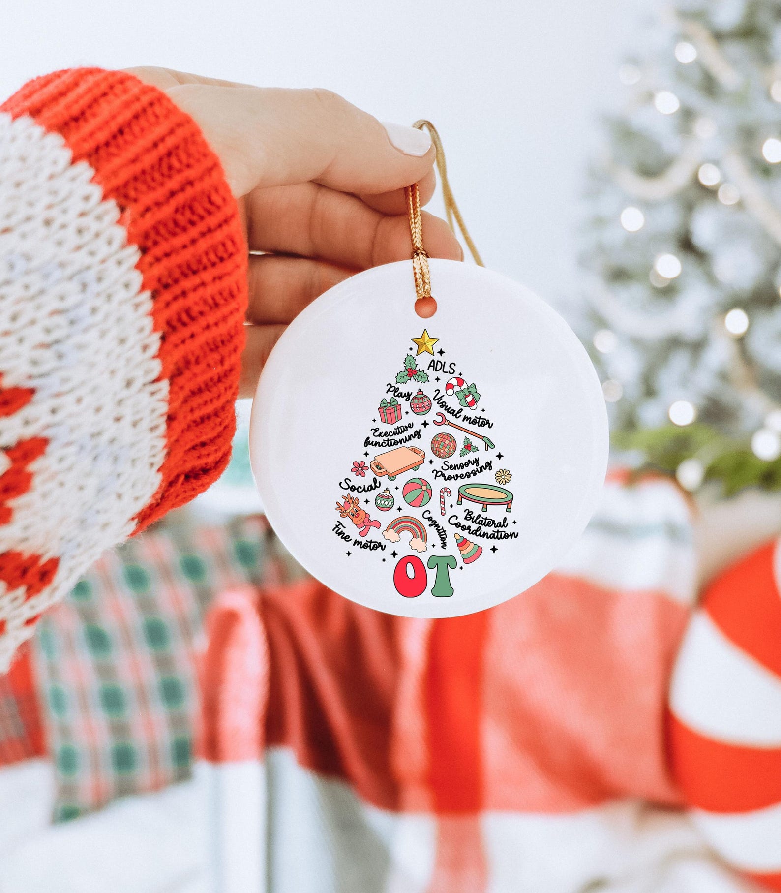 Occupational Therapist Christmas Ornament, Occupational Therapy Student ...