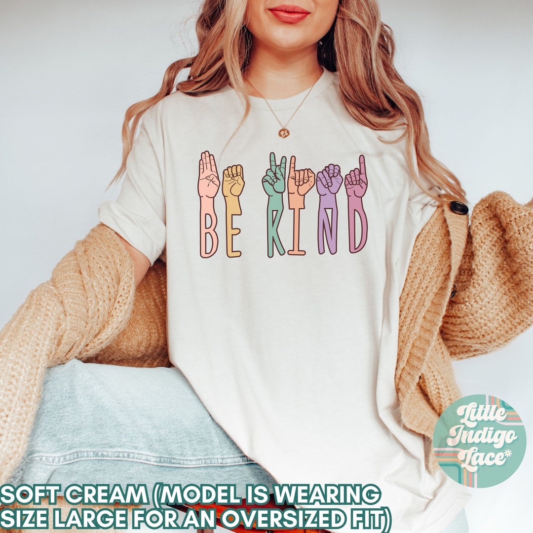 ASL Awareness Shirt, ASL Gifts, Be Kind T-shirt, Speech Therapist ...